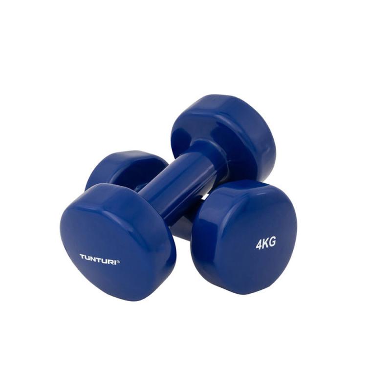 Hantlid TUNTURI Vinyl Dumbbells 4.0kg, sinine - Court.ee